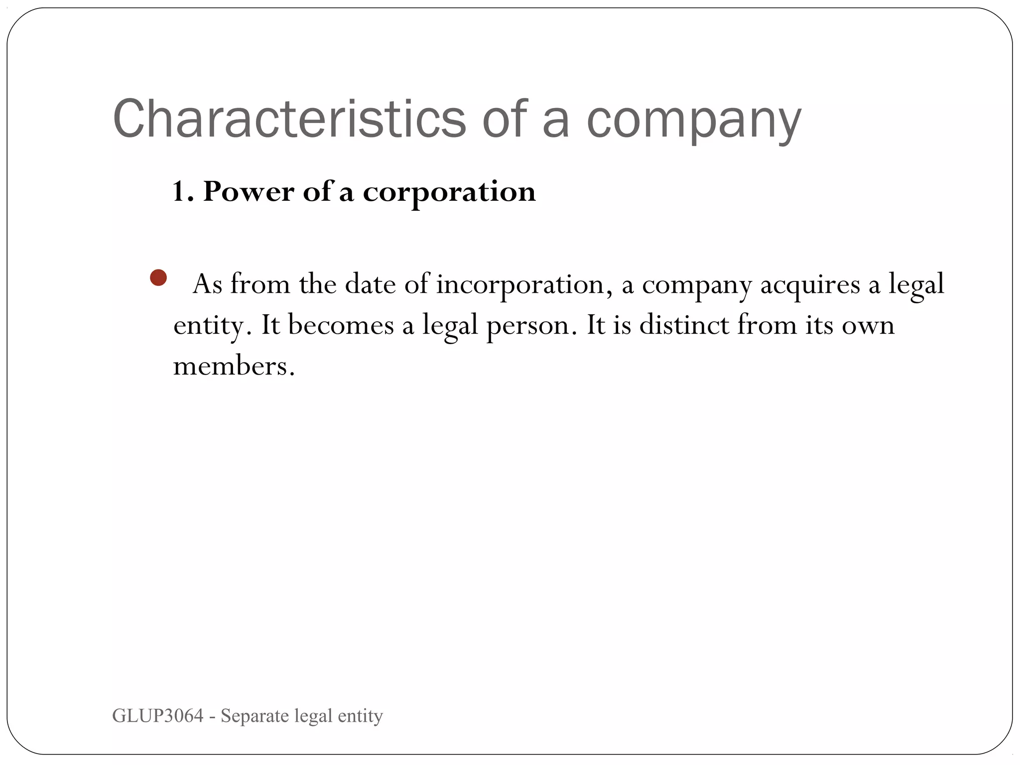 Doctrine of separate_legal_entity company law | PPT Doctrine of separate_legal_entity company law | PPT