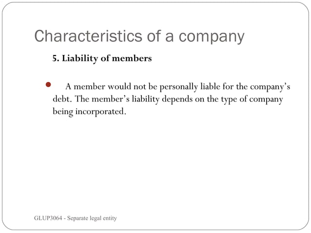 Doctrine of separate_legal_entity company law | PPT | Business ...