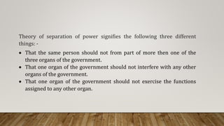 Doctrine of separation of power notes.pptx