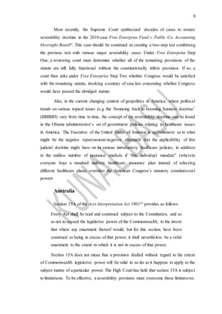 Doctrine of Severability in Law | DOCX