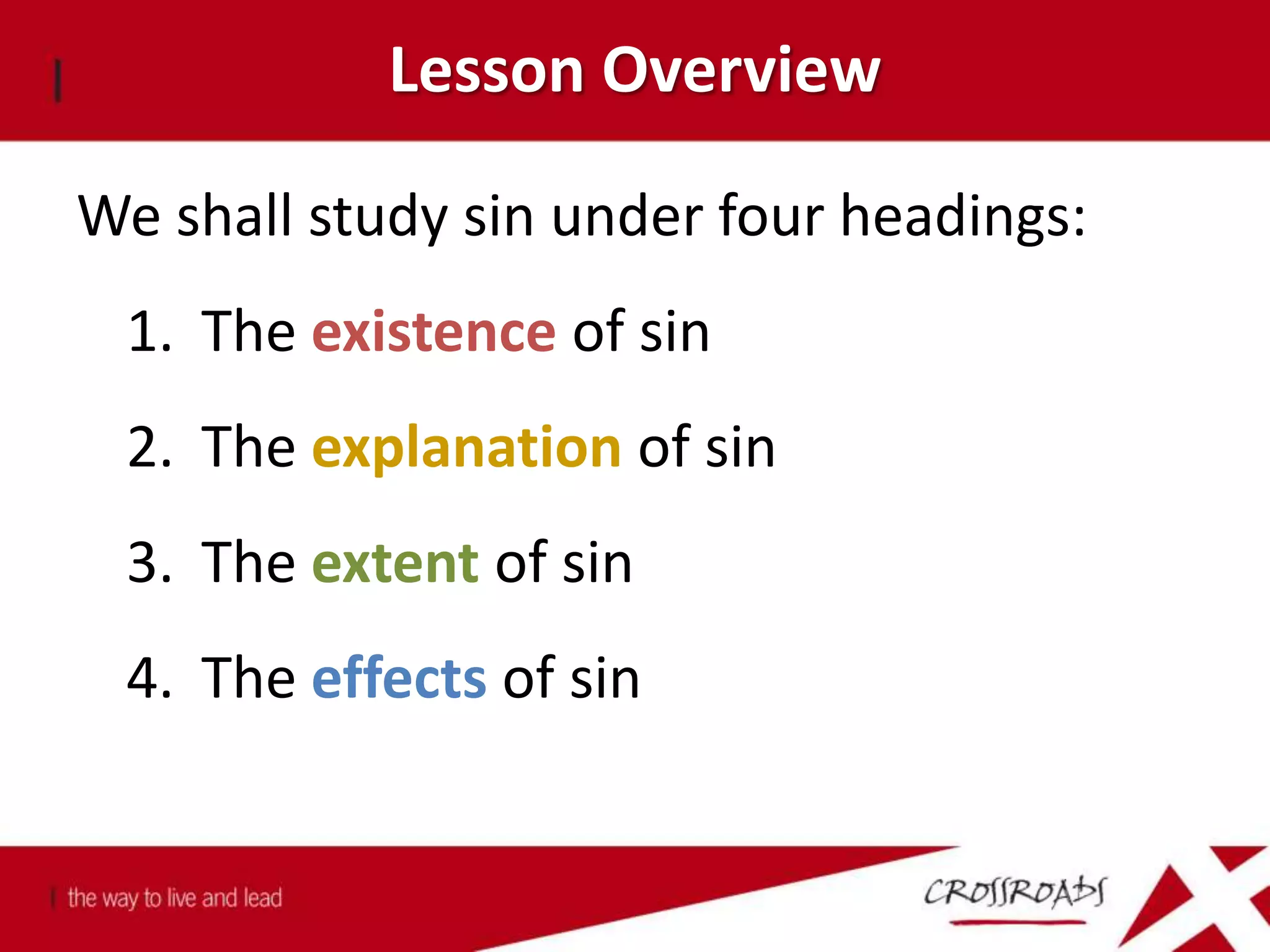The Doctrine of Sin | PPTX