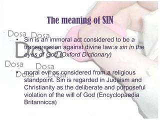 Doctrine of sin | PPTX | Christianity | Religion & Spirituality