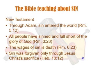 Doctrine of sin | PPTX | Christianity | Religion & Spirituality