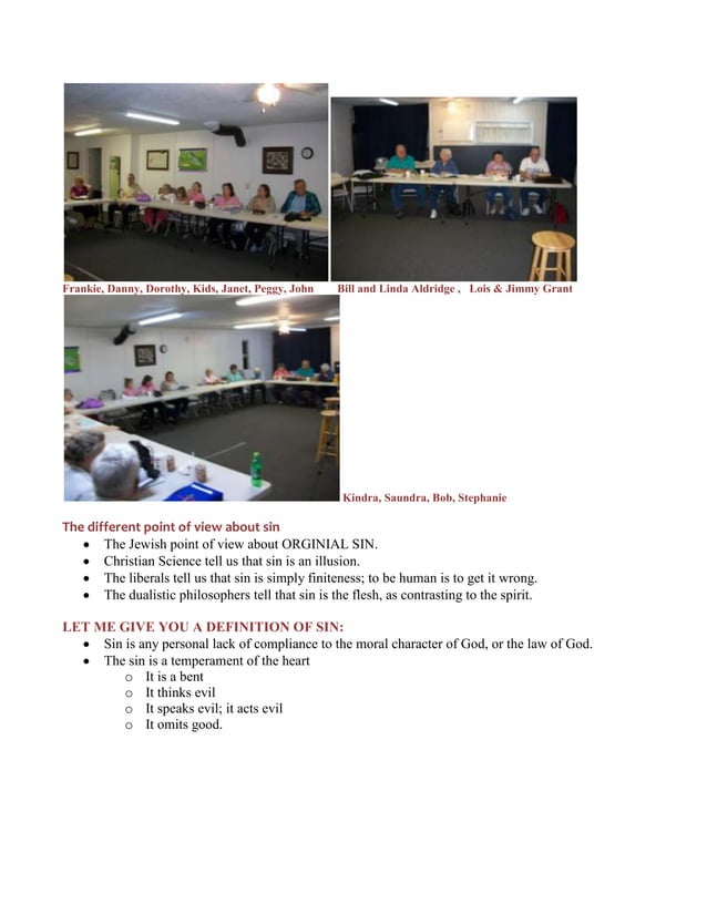 Doctrine Of Sin Outline 09 23 09 | PDF