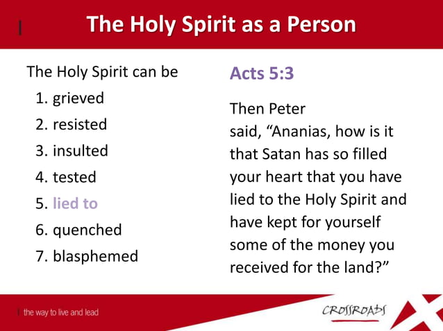 Doctrine of the Holy Spirit 1 | PPTX