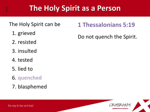 Doctrine of the Holy Spirit 1 | PPTX