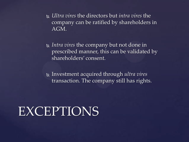 Doctrine of Ultra Vires | PPTX