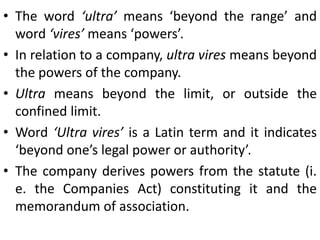 Company Law/Act Doctrine of Ultra Vires.pdf