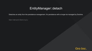 Doctrine ORM Internals. UnitOfWork | PPT