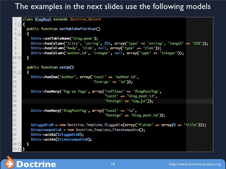 Doctrine Php Object Relational Mapper