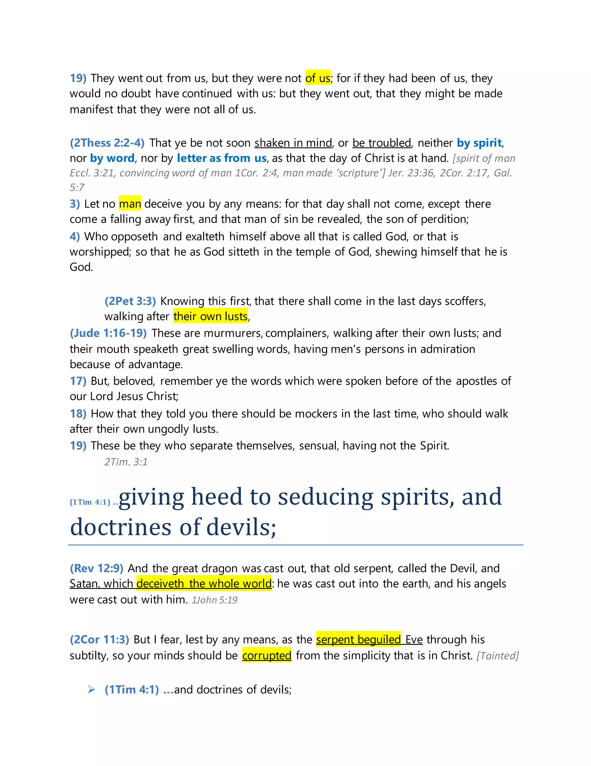 Doctrines of devils | PDF