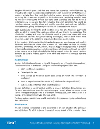 Alerts in EMC Documentum xCP 2.1 | PDF