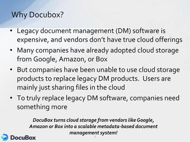 Docu box intro_12-07-17 | PPT