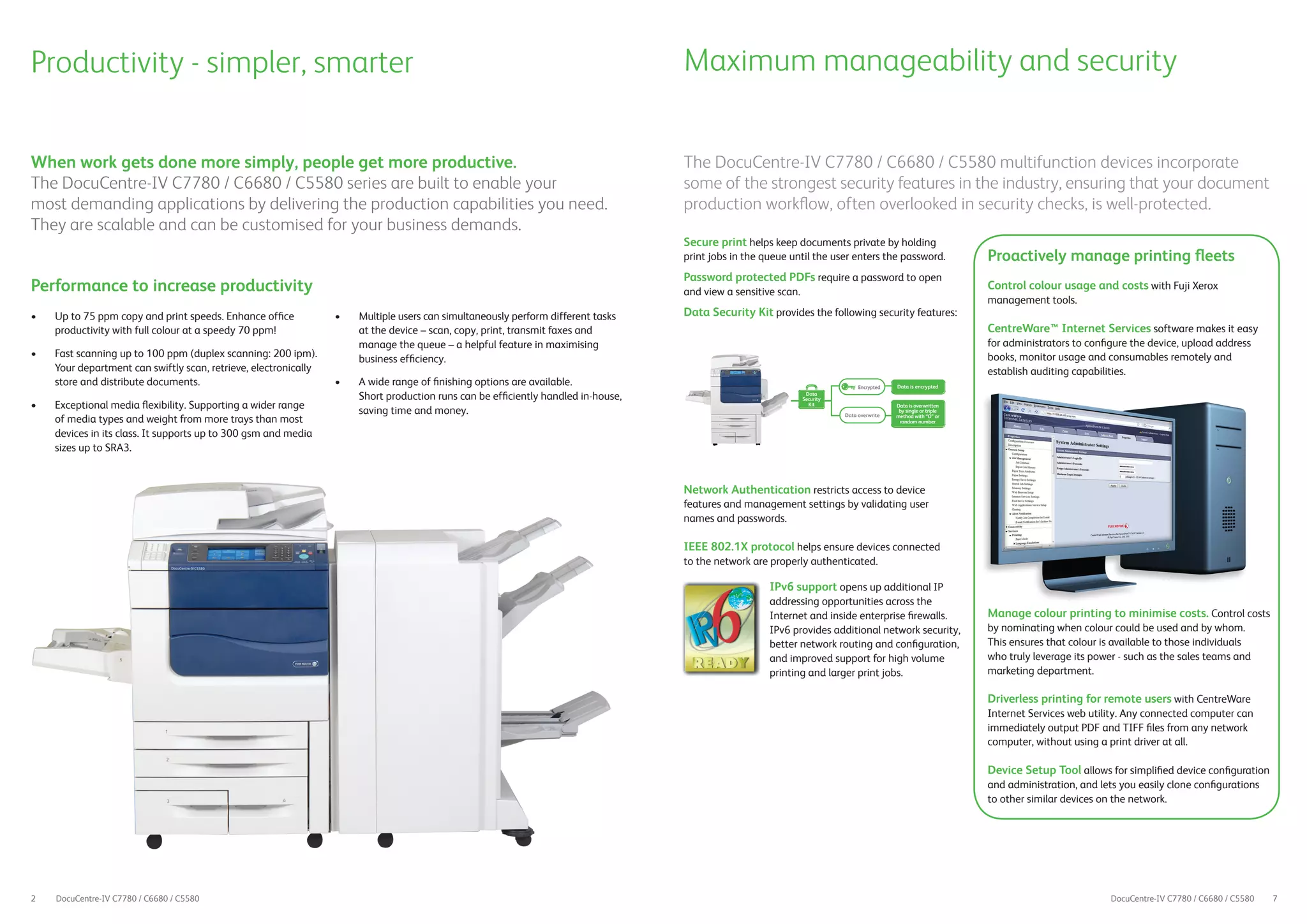 DocuCentre-IV C7780 C6680 C5580 | PDF