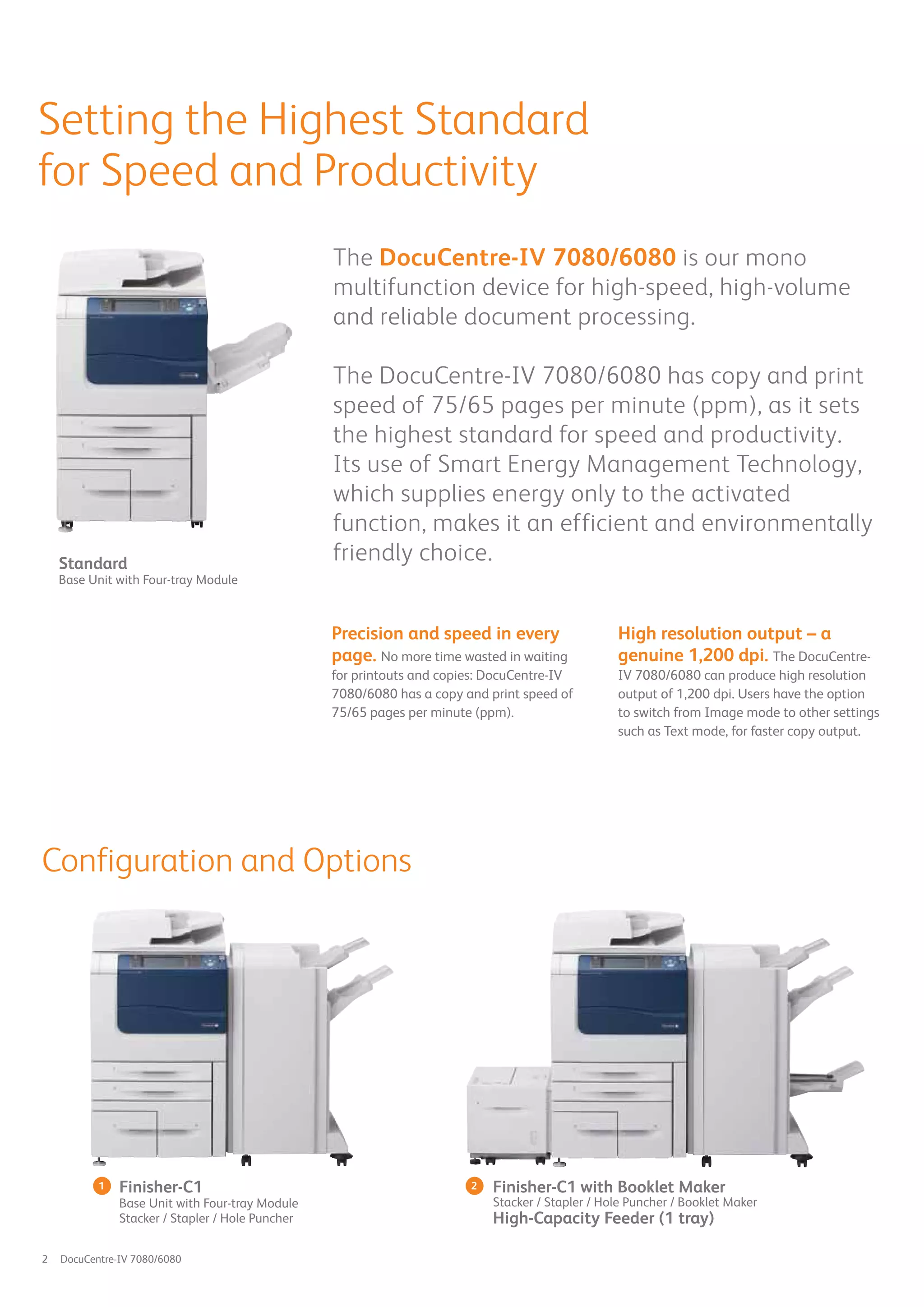 DocuCentre-IV 7080/6080 | PDF