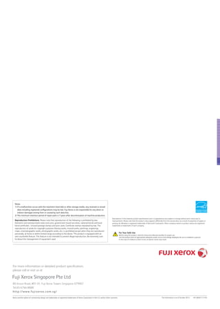 DocuCentre V c7775 series | PDF
