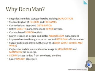 DocuMan presentation 11 06-2014 issue r4 | PPT