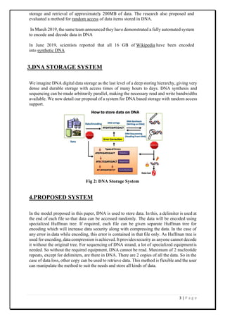 Data Storage in DNA Documentation | PDF