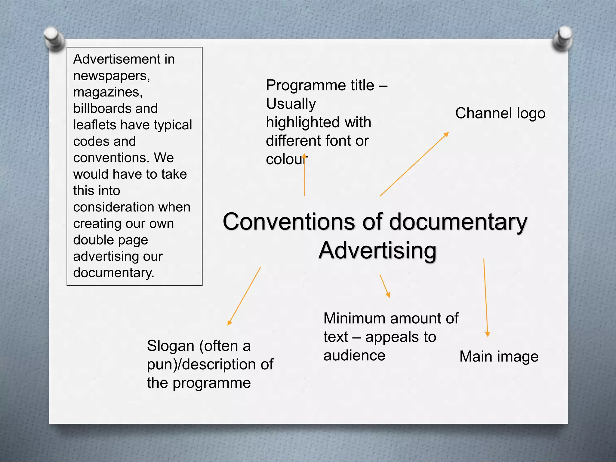 Documentary Advertisement | PPT
