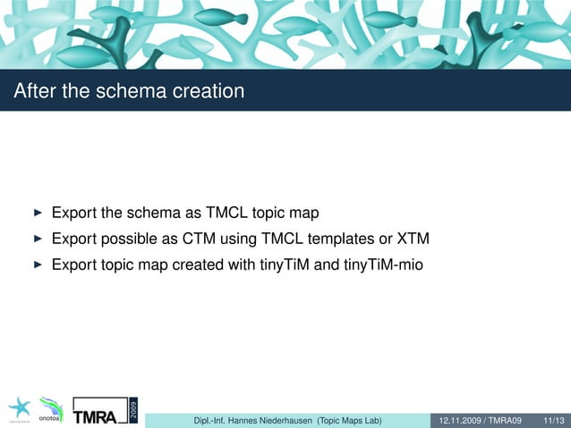 Onotoa - a Visual Topic Map Schema Editor | PPT