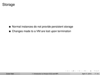 Lab 1: Introduction to Amazon EC2 and MPI | PPT