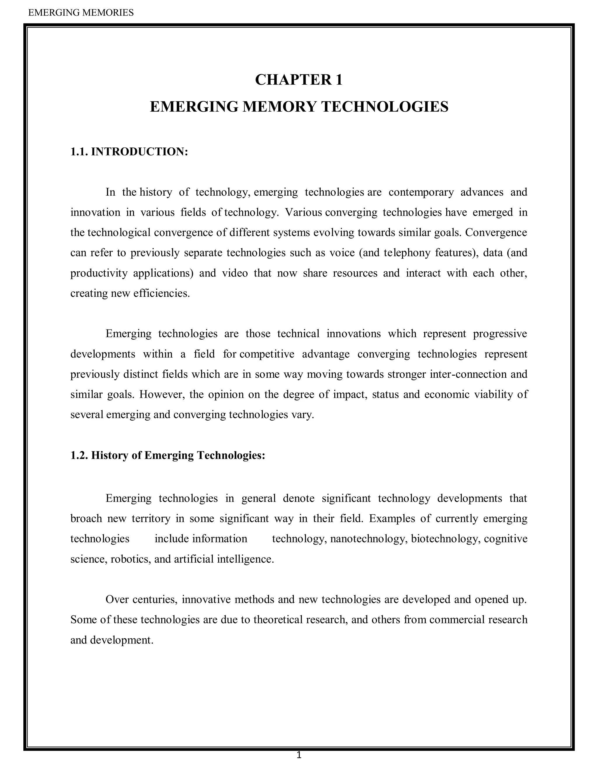 emerging memory technologies Document | PDF