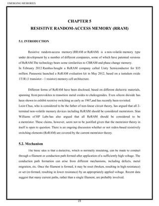 emerging memory technologies Document | PDF