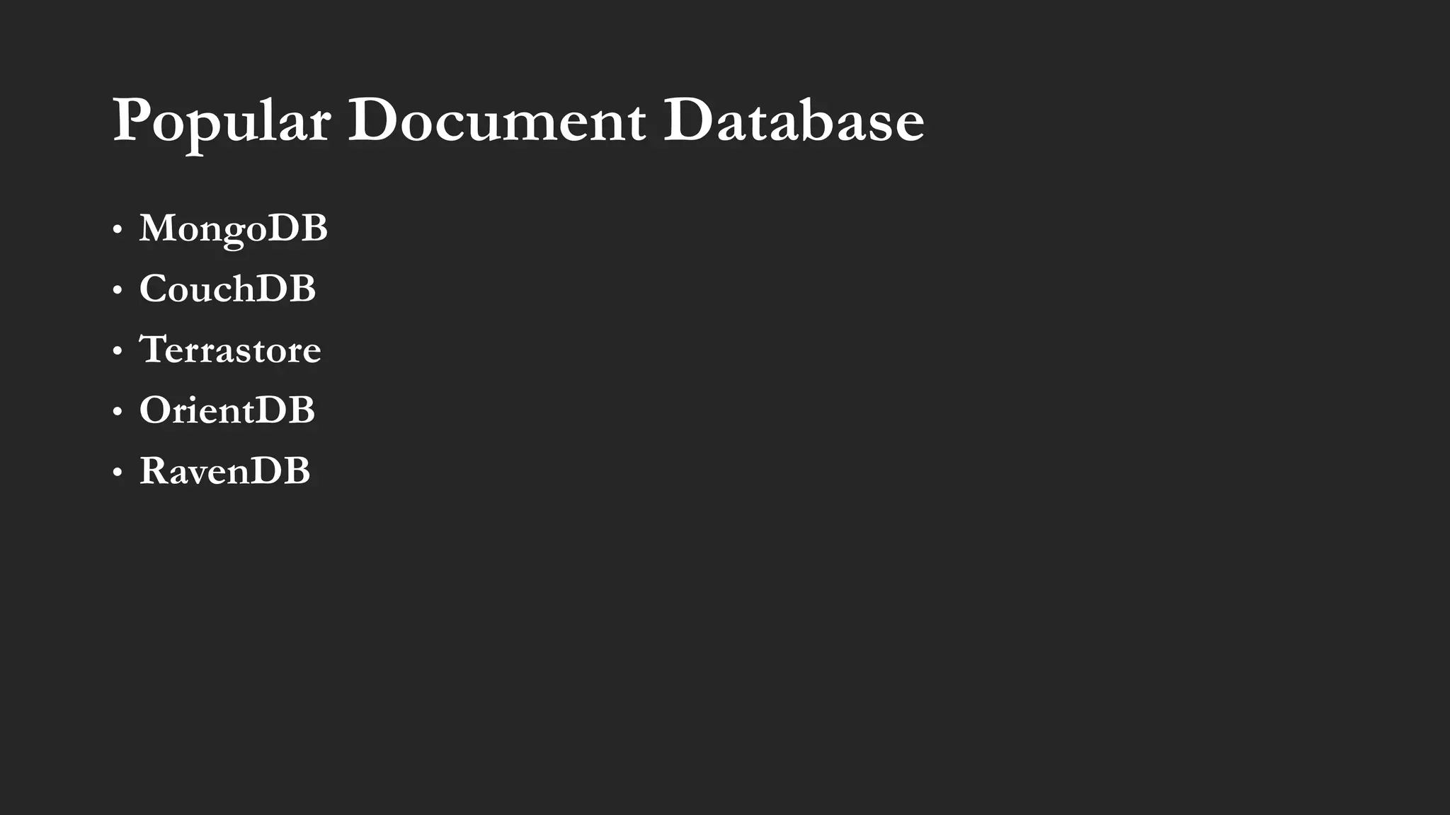 Document Database | PPTX