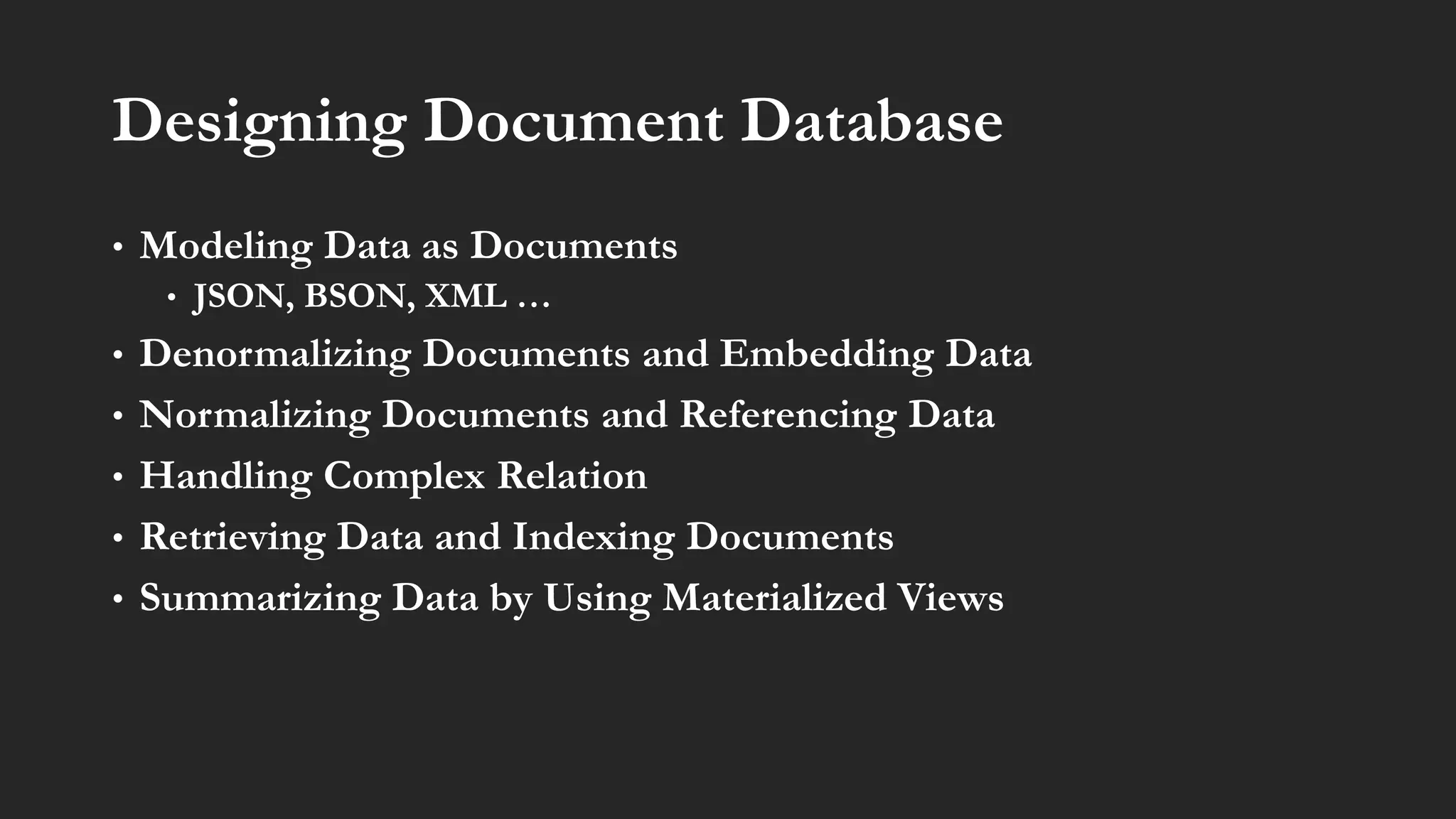 Document Database | PPTX