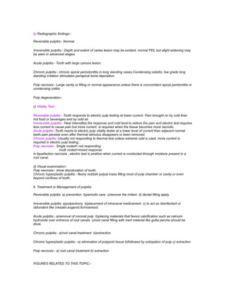 Pulpitis | RTF | Dental Health | Diseases and Conditions