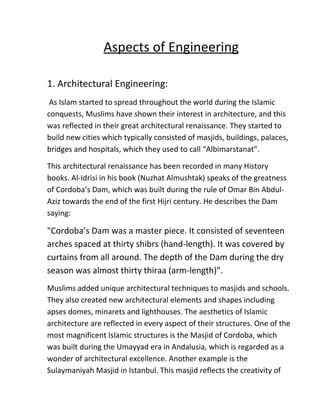 Engineering in Islamic Civilization | RTF