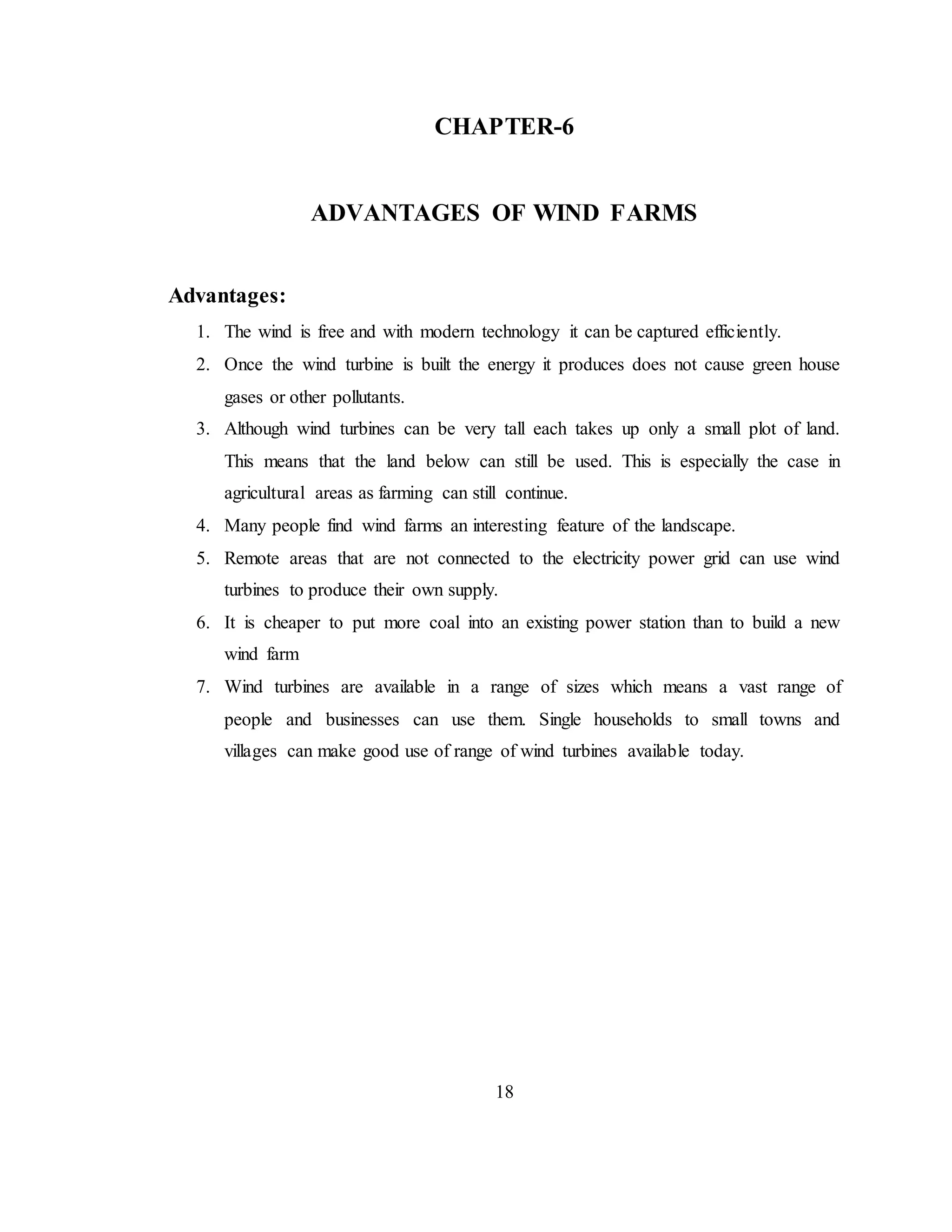 Document--Different types of wind farms. | DOCX