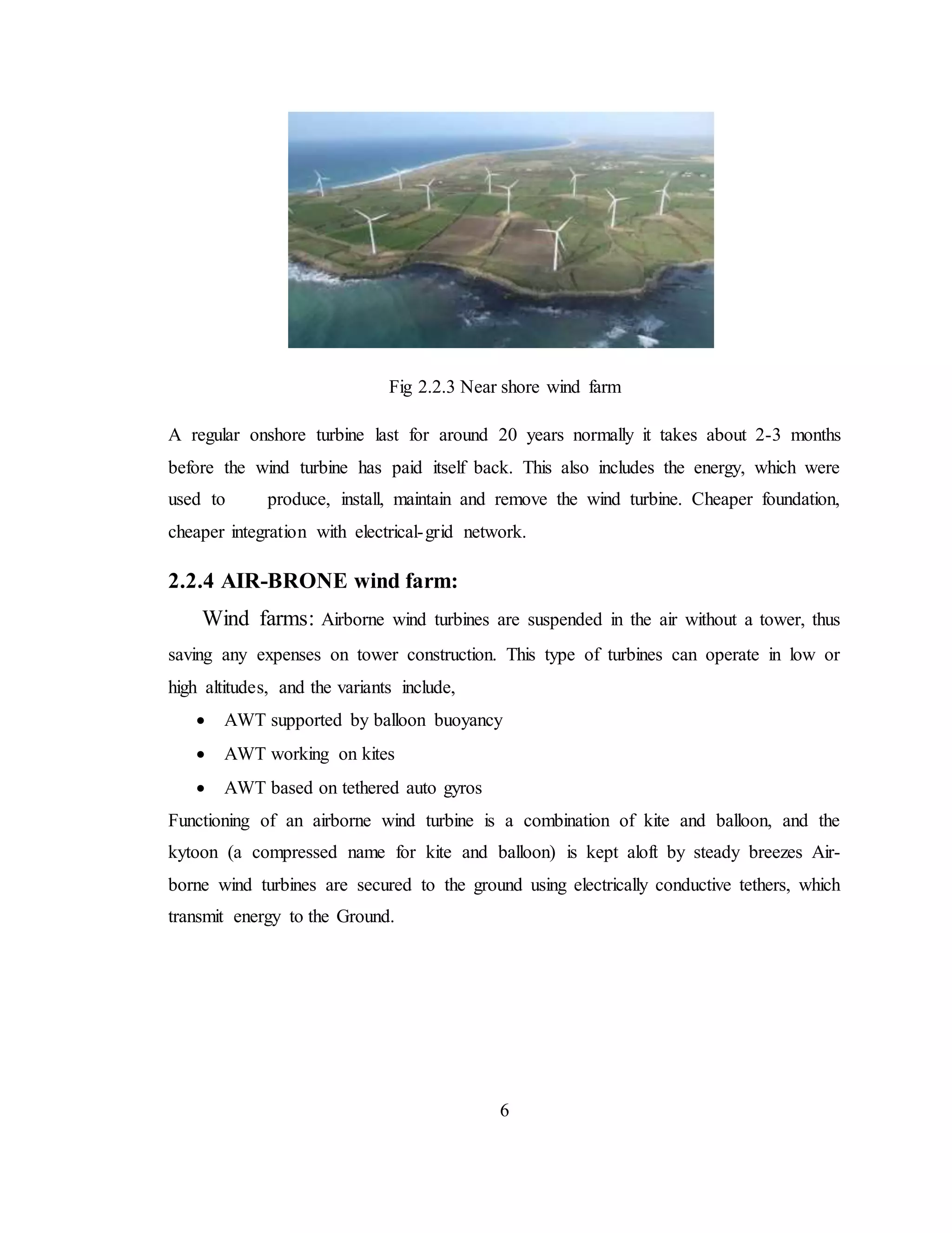 Document--Different types of wind farms. | DOCX