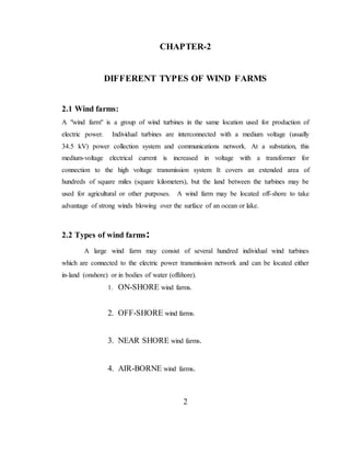 Document--Different types of wind farms. | DOCX