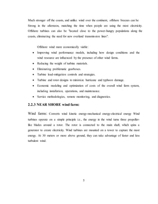 Document--Different types of wind farms. | DOCX