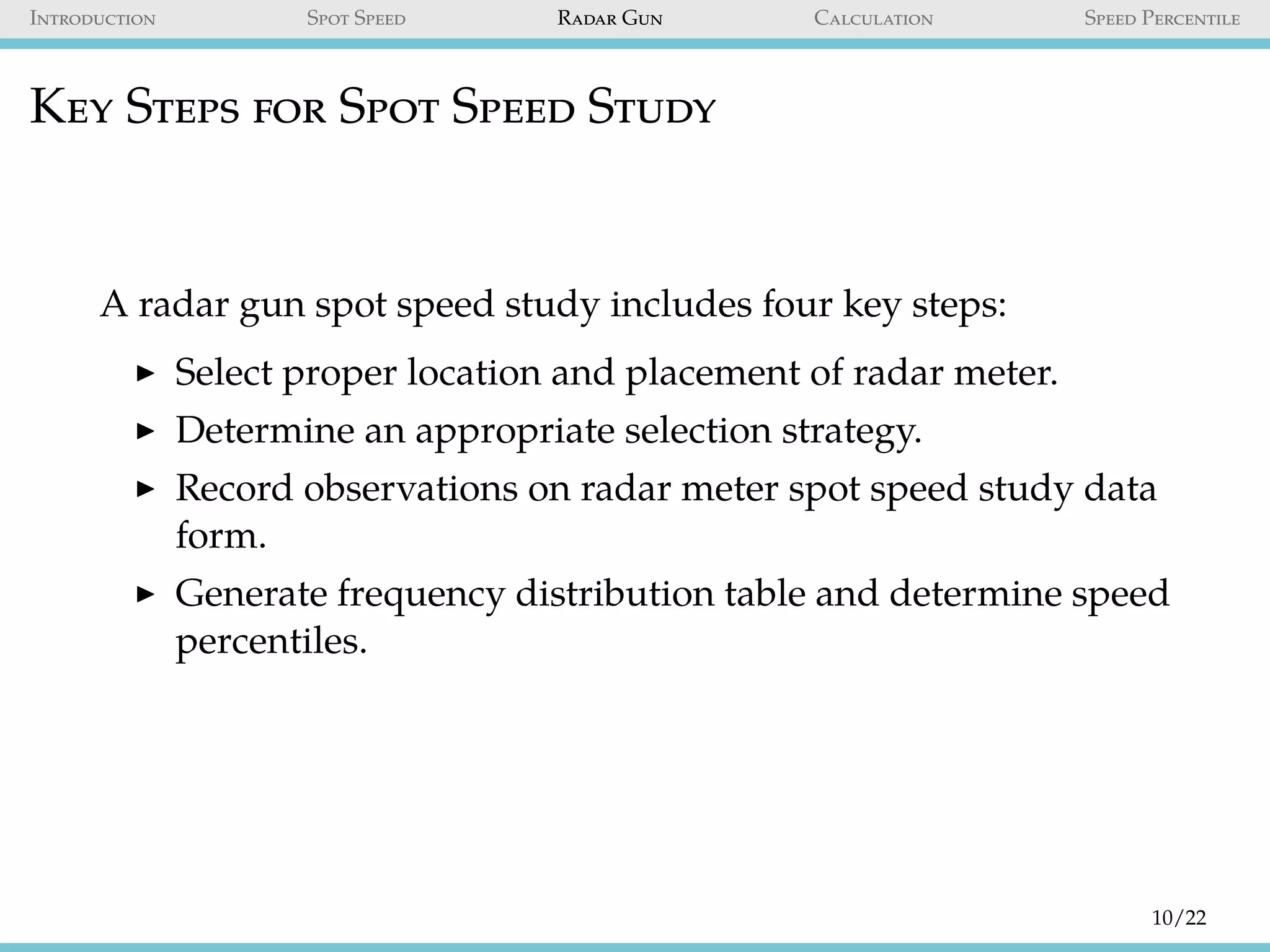 Spot Speed Study (Lab) | PDF