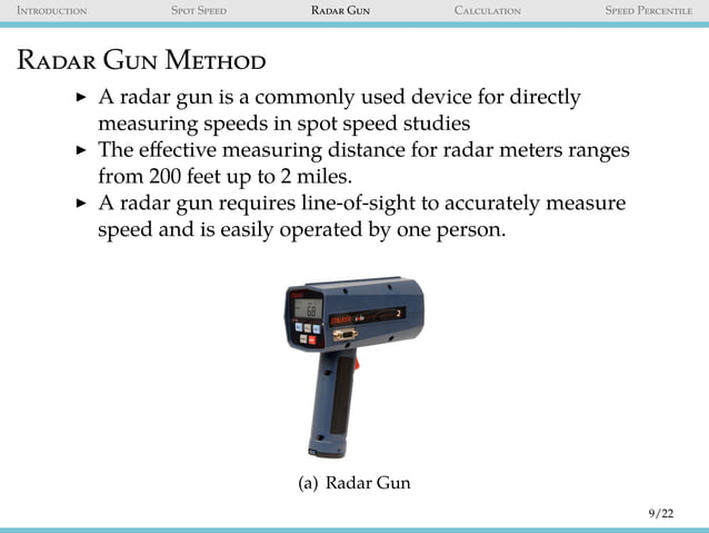 Spot Speed Study (Lab)
