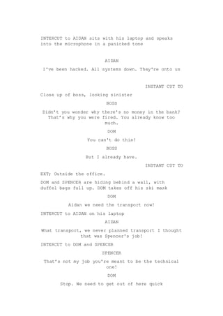 The Office Job Teaser Trailer Script | DOCX