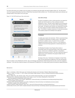 Gamification Strategies in a Hybrid Exemplary College Course | PDF