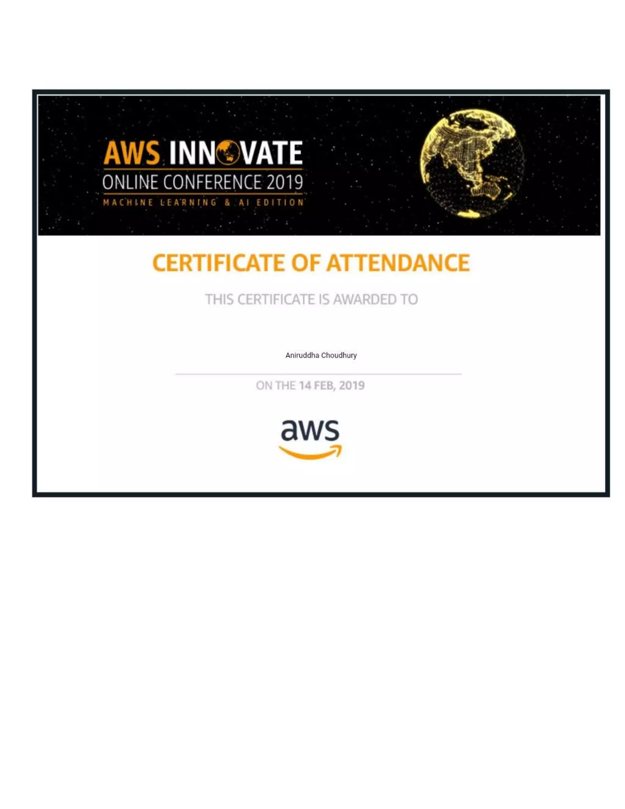 Certified AWS Machine learning and AI | DOCX