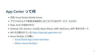 Using App Center Auth & Data | PPT