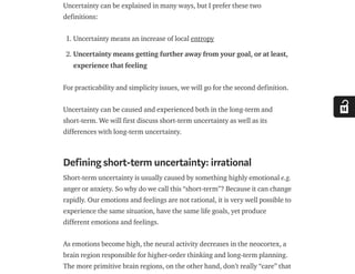 Uncertainty-Reducing Behavior: What It Is and How To Deal With It The ...