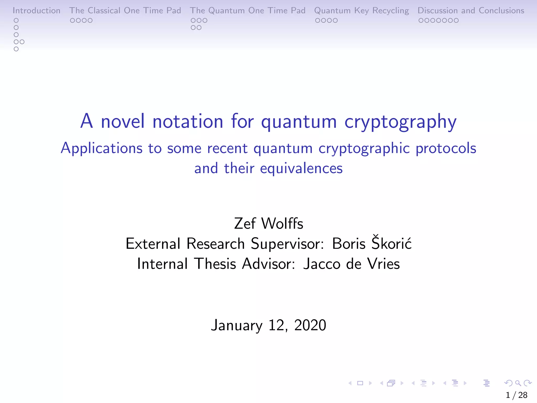 Diagrammatic Notation for Quantum Cryptography | PPT