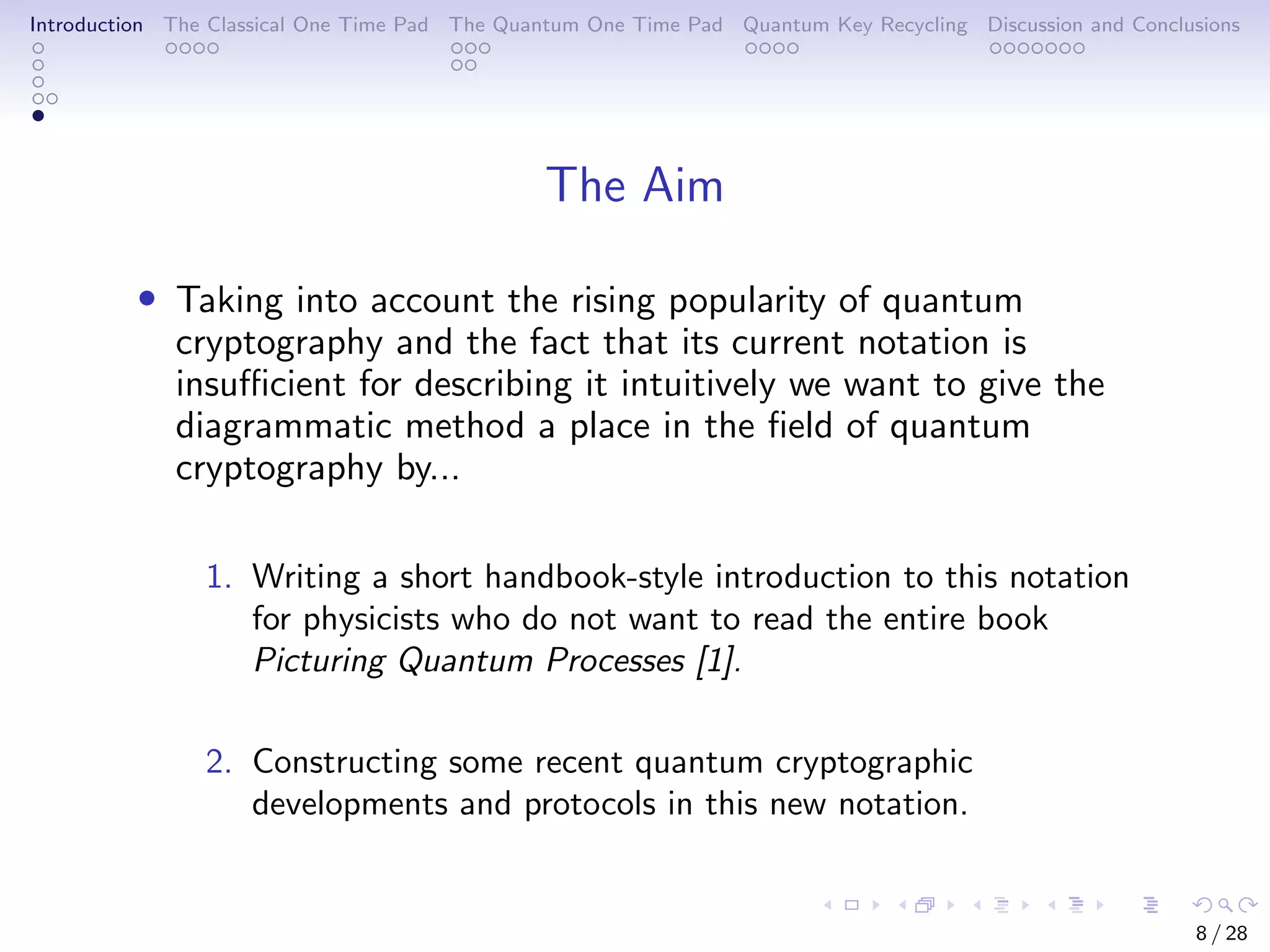 Diagrammatic Notation for Quantum Cryptography | PPT