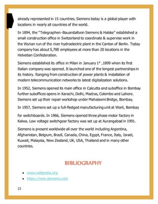 Report on Industry "Siemens" | PDF