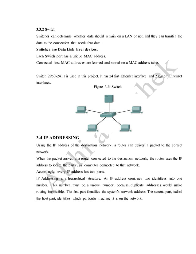 Design and Simulation of Local Area Network Using Cisco Packet Tracer | DOCX