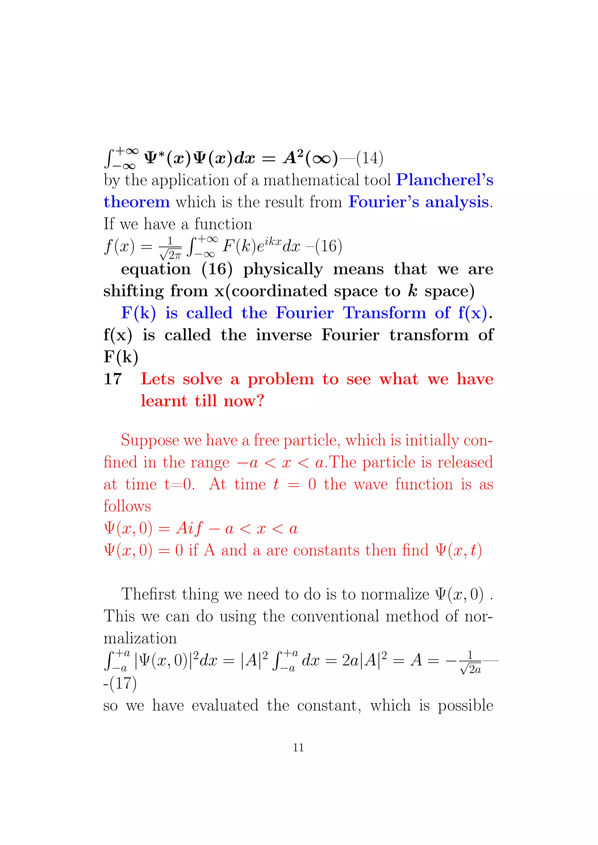 What are free particles in quantum mechanics | PDF | Physics | Science