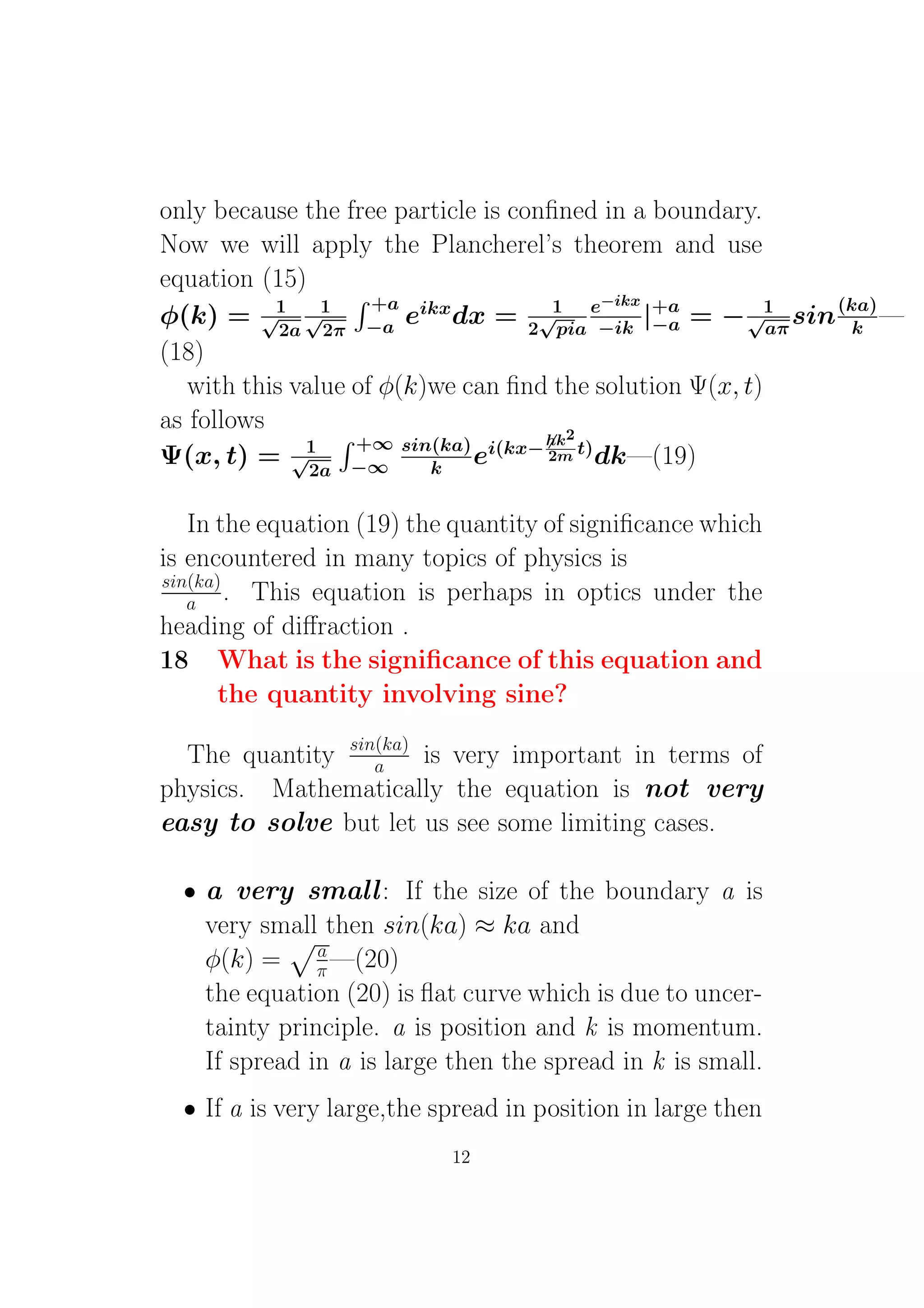 What are free particles in quantum mechanics | PDF | Physics | Science