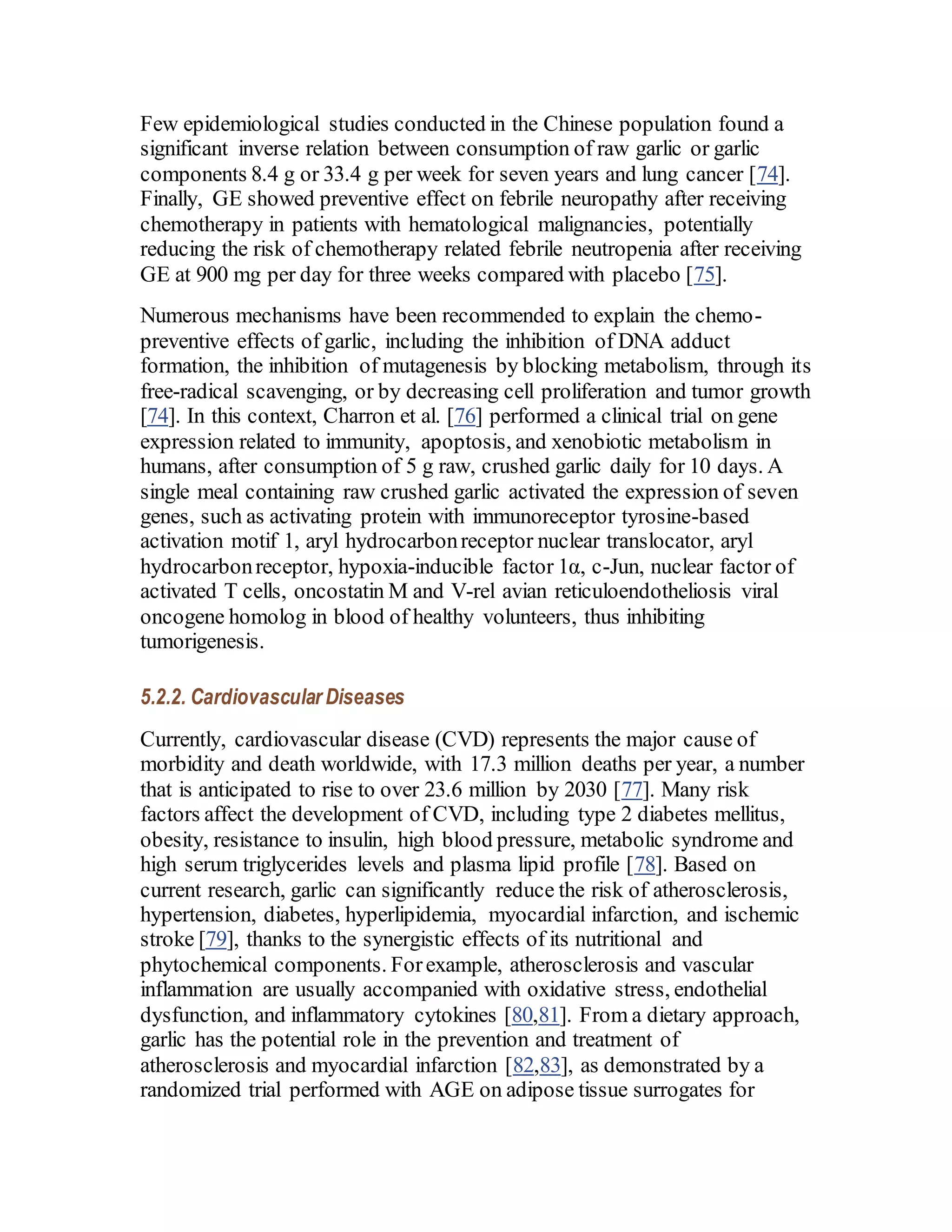 The benefits of the garlic | DOCX