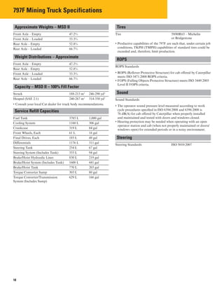 CAT 797 Brochure | PDF | Performance Cars | Auto Type